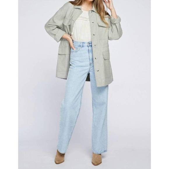 Gentle Fawn | Jackets & Coats | New Gentle Fawn Daria Shacket In Aloe ...